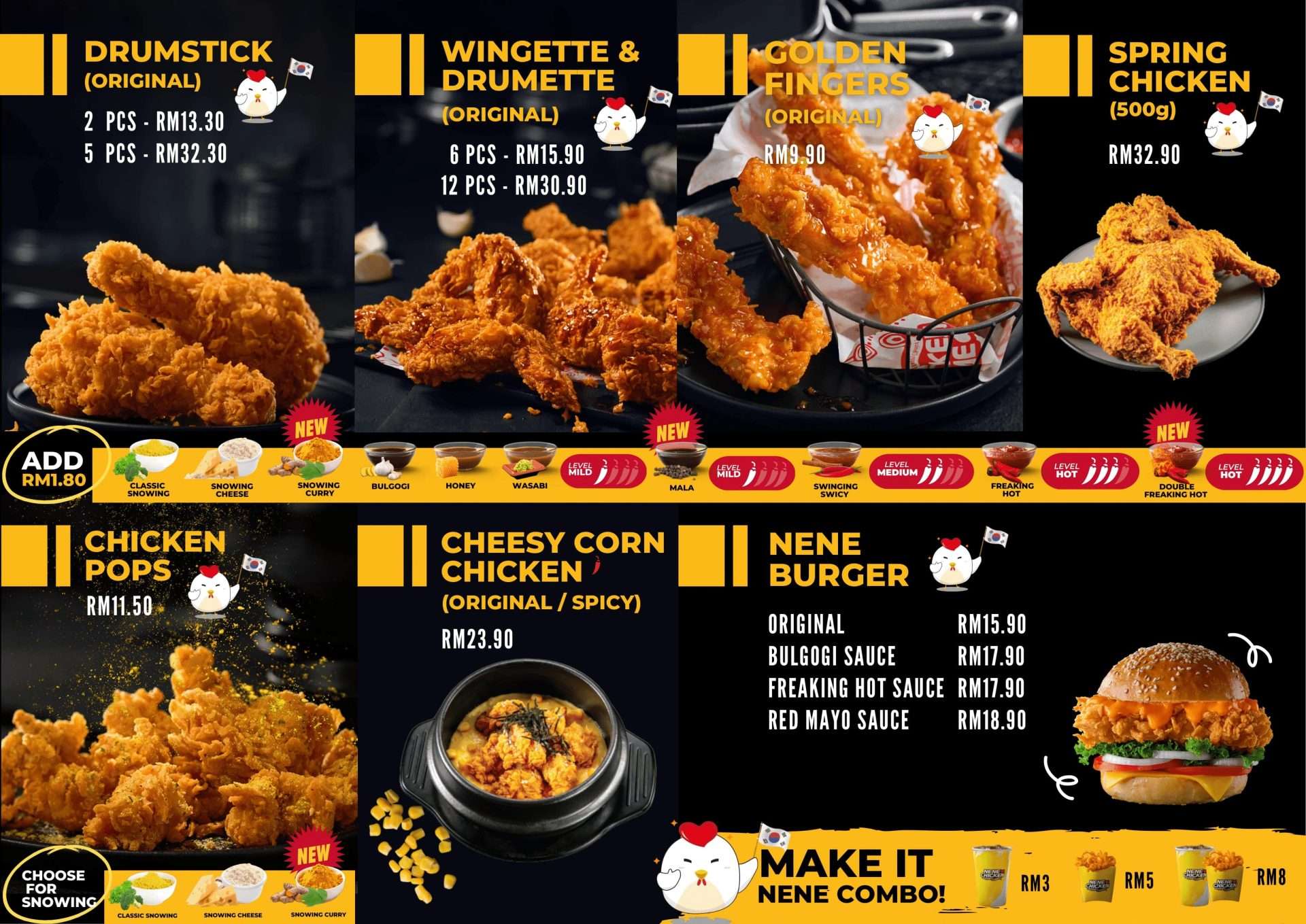 NeNe Chicken - Khas Untuk Peminat K-Drama Yang Craving Korean Fried Chicken - Purple Durian