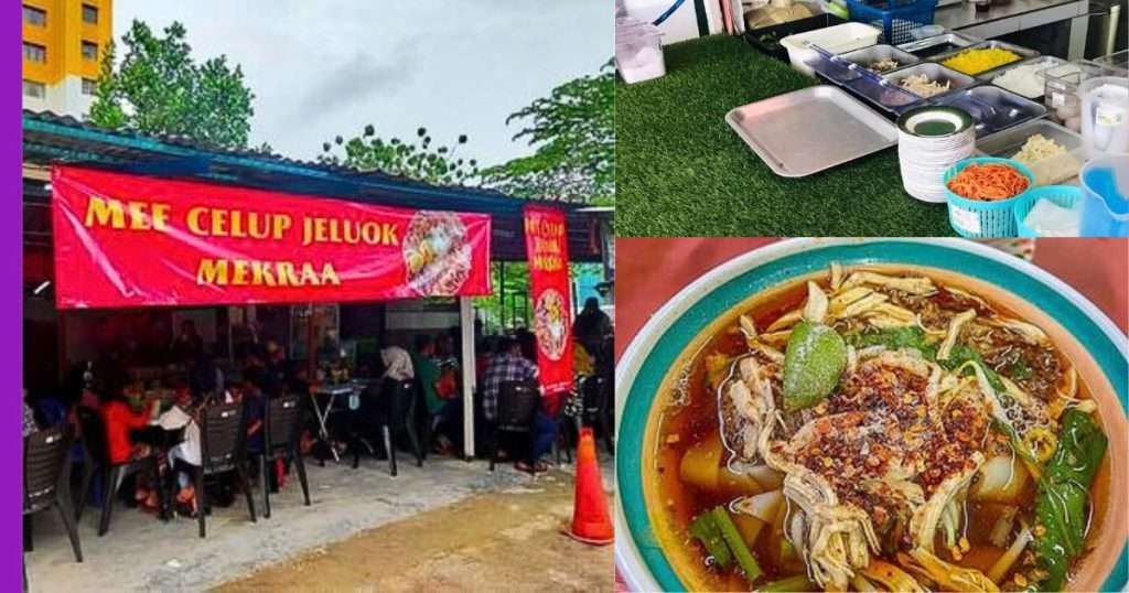 Mee Celup Jeluok Mekraa - Rasai Mee Yang Tersembunyi di JB - Purple Durian
