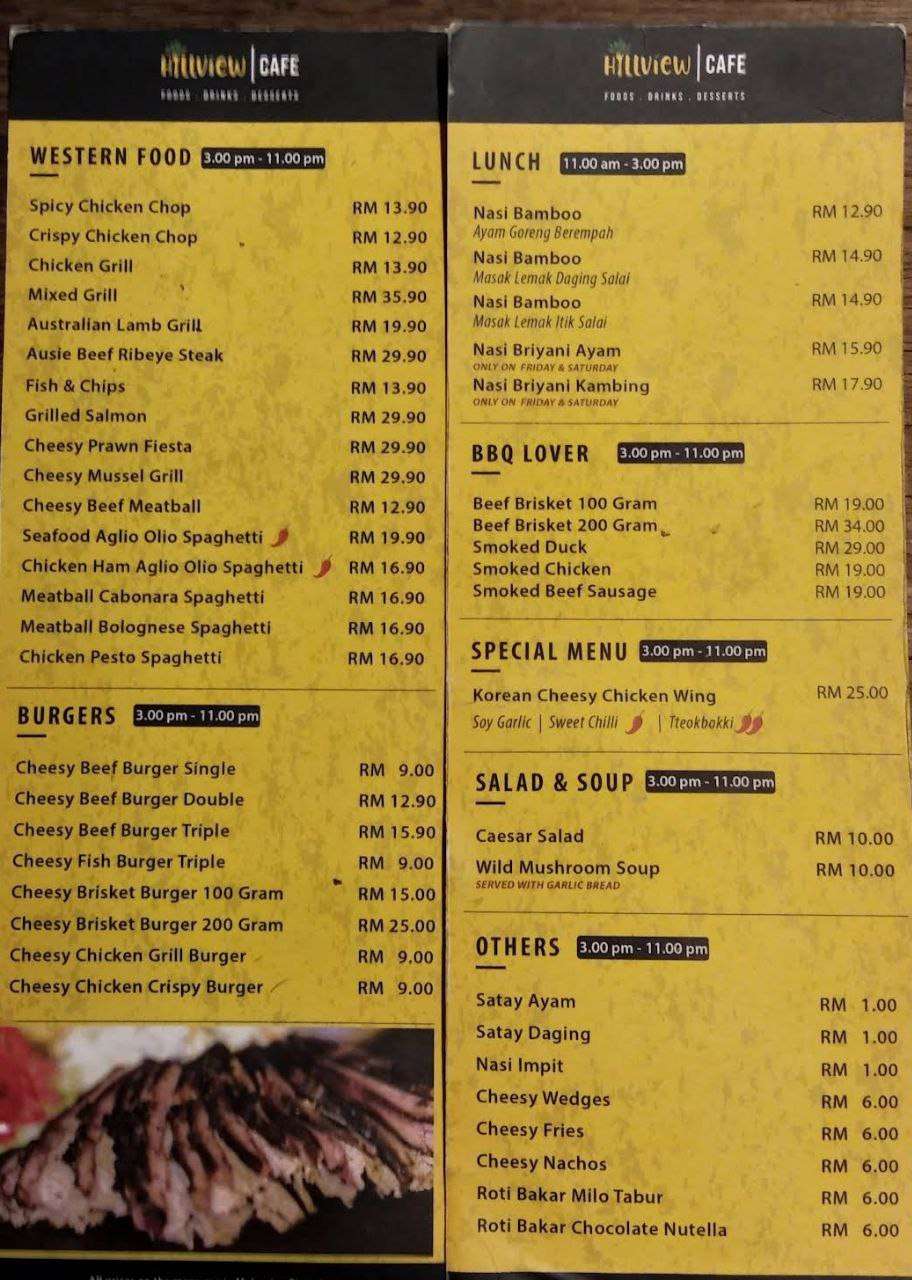 Hillview Cafe: Nikmati Keindahan Alam dan Masakan Menyelerakan di Bukit ...