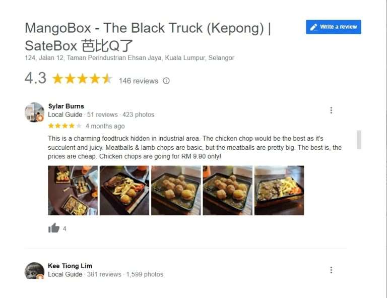 Mango Box: Sizzling Chicken Chop Yang Mur-Mur! - Purple Durian