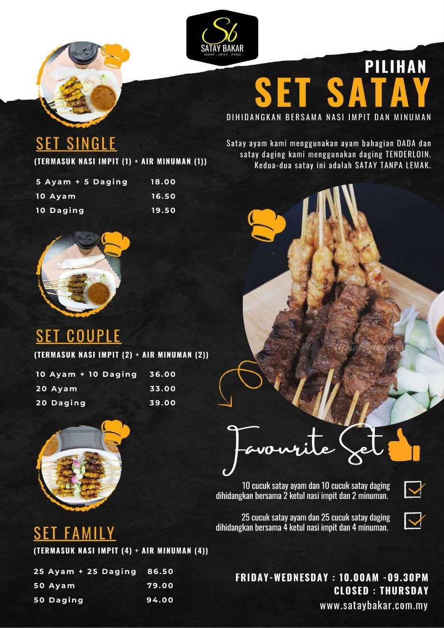 Satay Bakar Shah Alam - Sate Tanpa Lemak: Penyediaan Sate yang Sedap dan Menyihatkan - Purple Durian